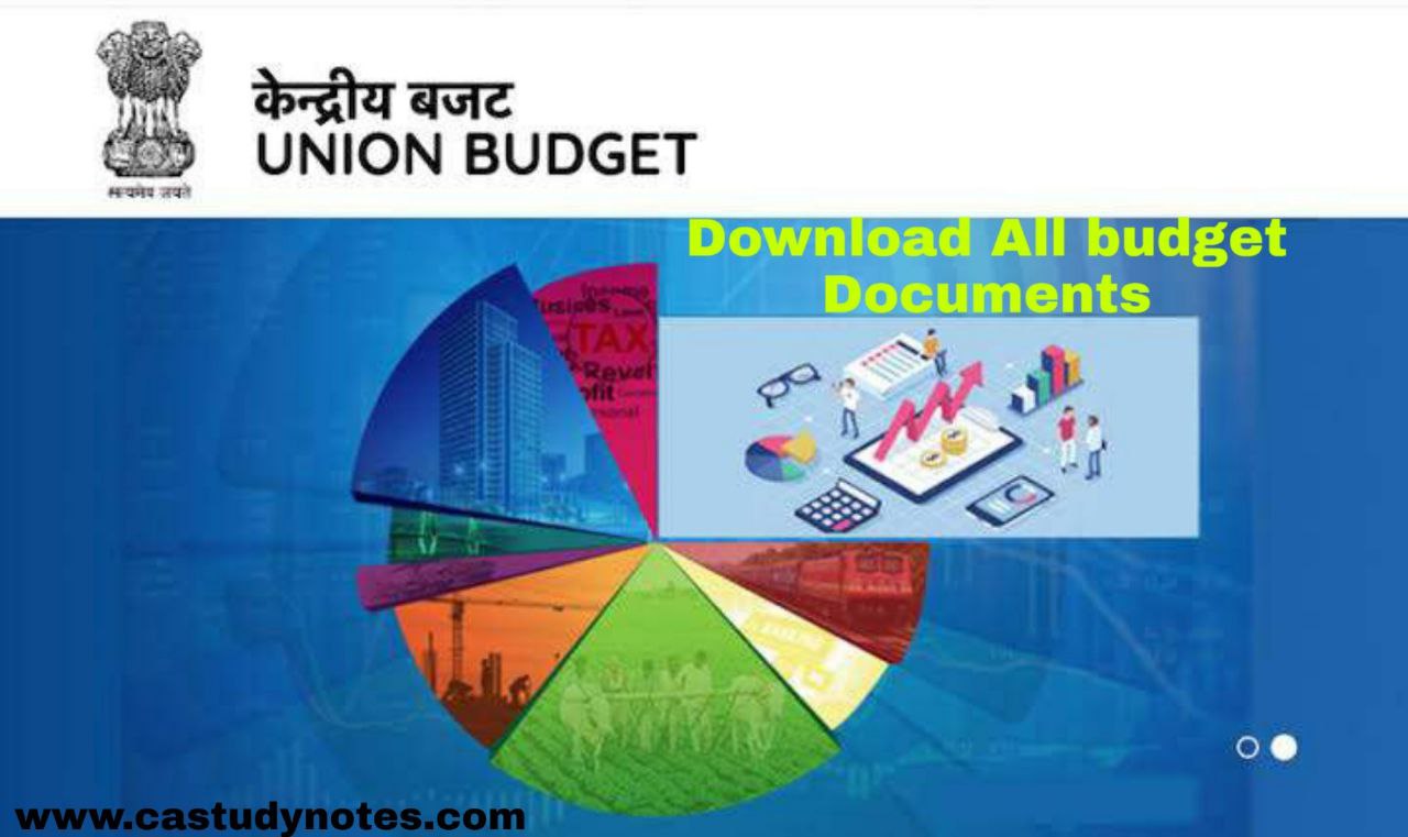 Download All Union Budget 2023 Documents in PDF - CA Study Notes